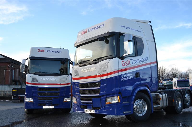 Galt Transport expands fleet with Scania S-series Galt Transport expands fleet with Scania S-series