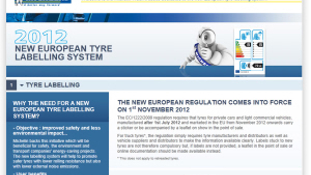 Michelin launches online tyre labelling guide Michelin launches online tyre labelling guide